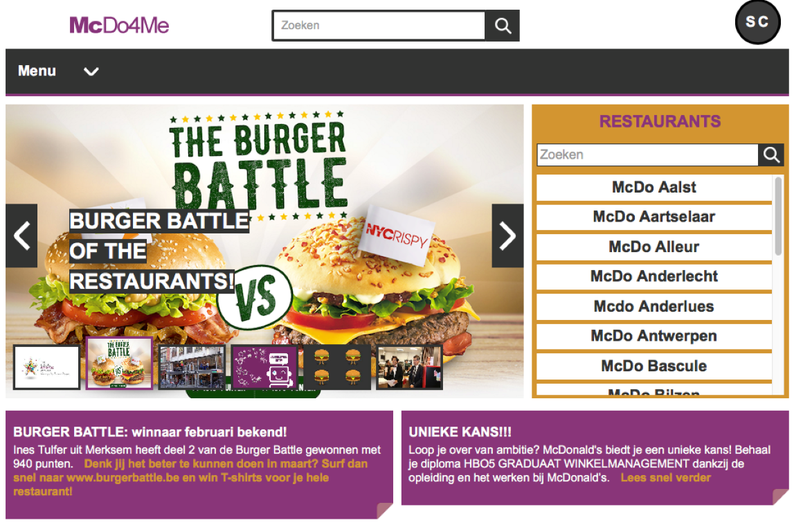 McDonald’s gaat digitaal met online platform McDo4Me - Custo.be
